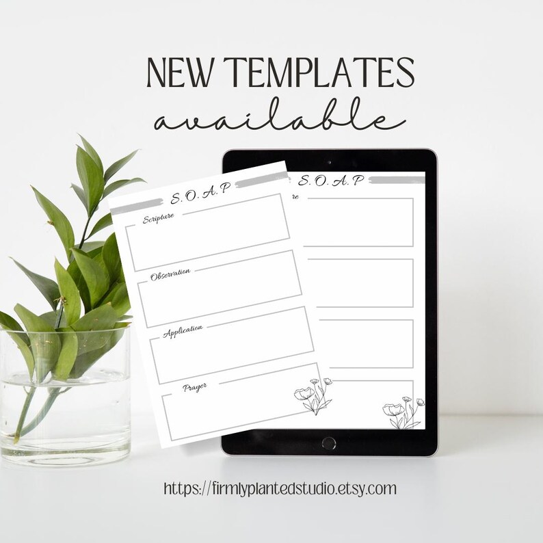 S.O.A.P. Bible Study Method PDF | Printable A4 Study Guide | Christian ...