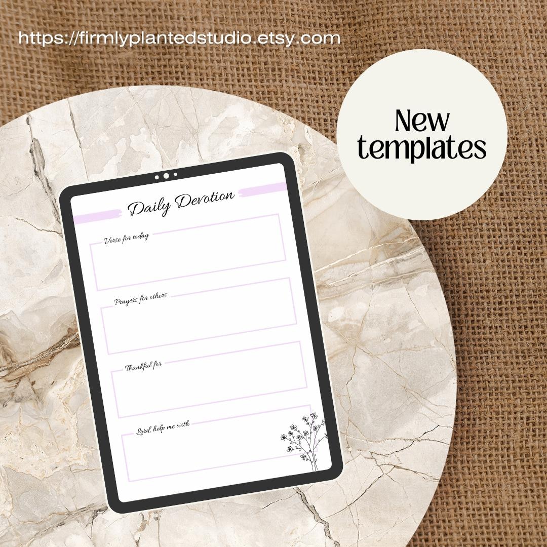 Daily Devotional PDF | Printable A4 Devotion Journal | Christian ...