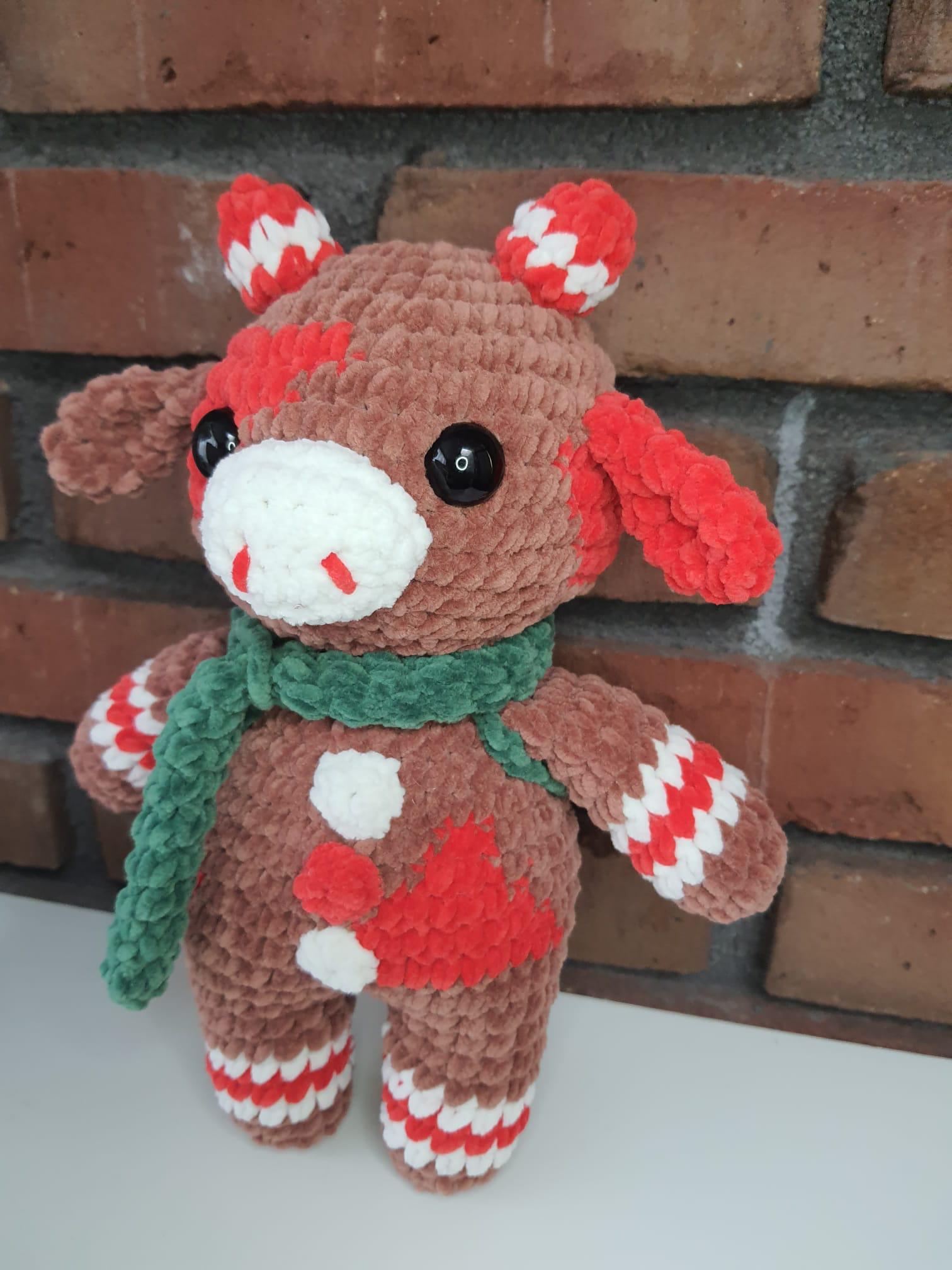 Gingerbread Cow Crochet Pattern, Crochet Pattern for Christmas ...