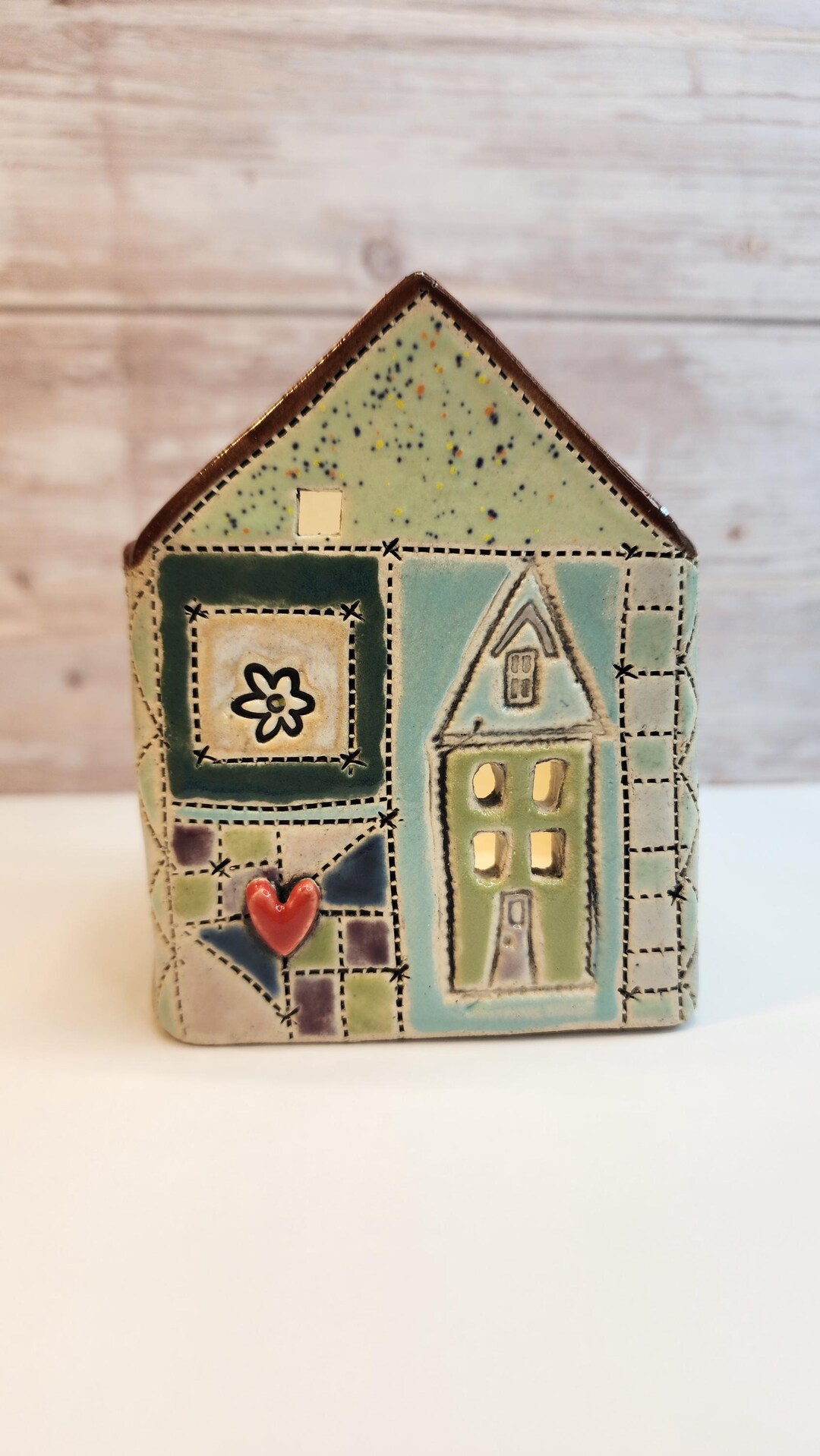 Ceramic BOX House, Miniature Home Art Decor, Gift, Terrarium Decor ...