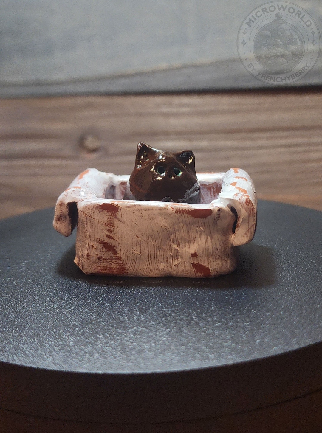 Handmade Ceramic Cat Figurine, Sculpture, Cat Pottery Figurine, Ceramic ...