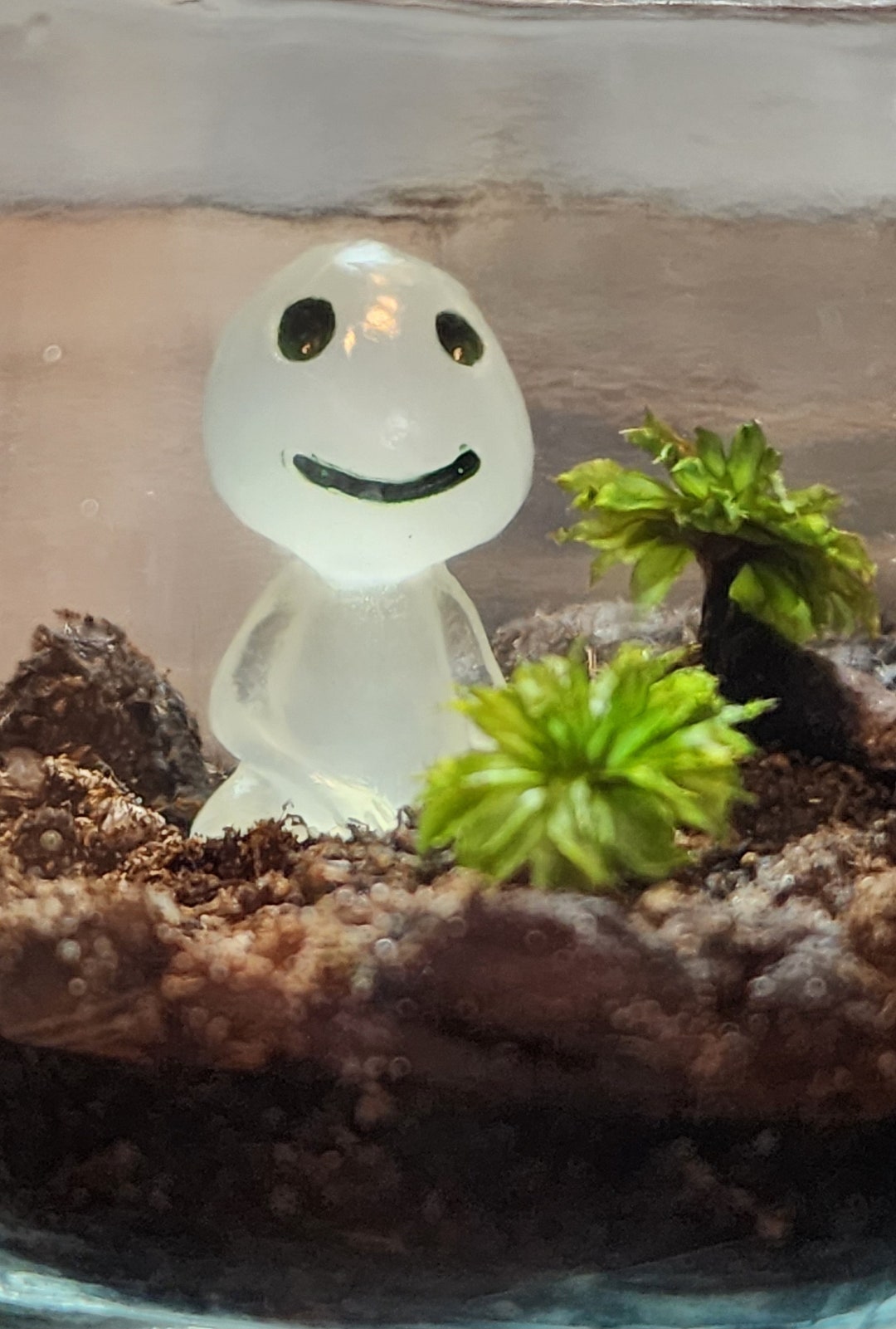 EXTRIMELY RARE Rose Moss Mini Terrarium, Glowing Alien, Fairy Garden ...