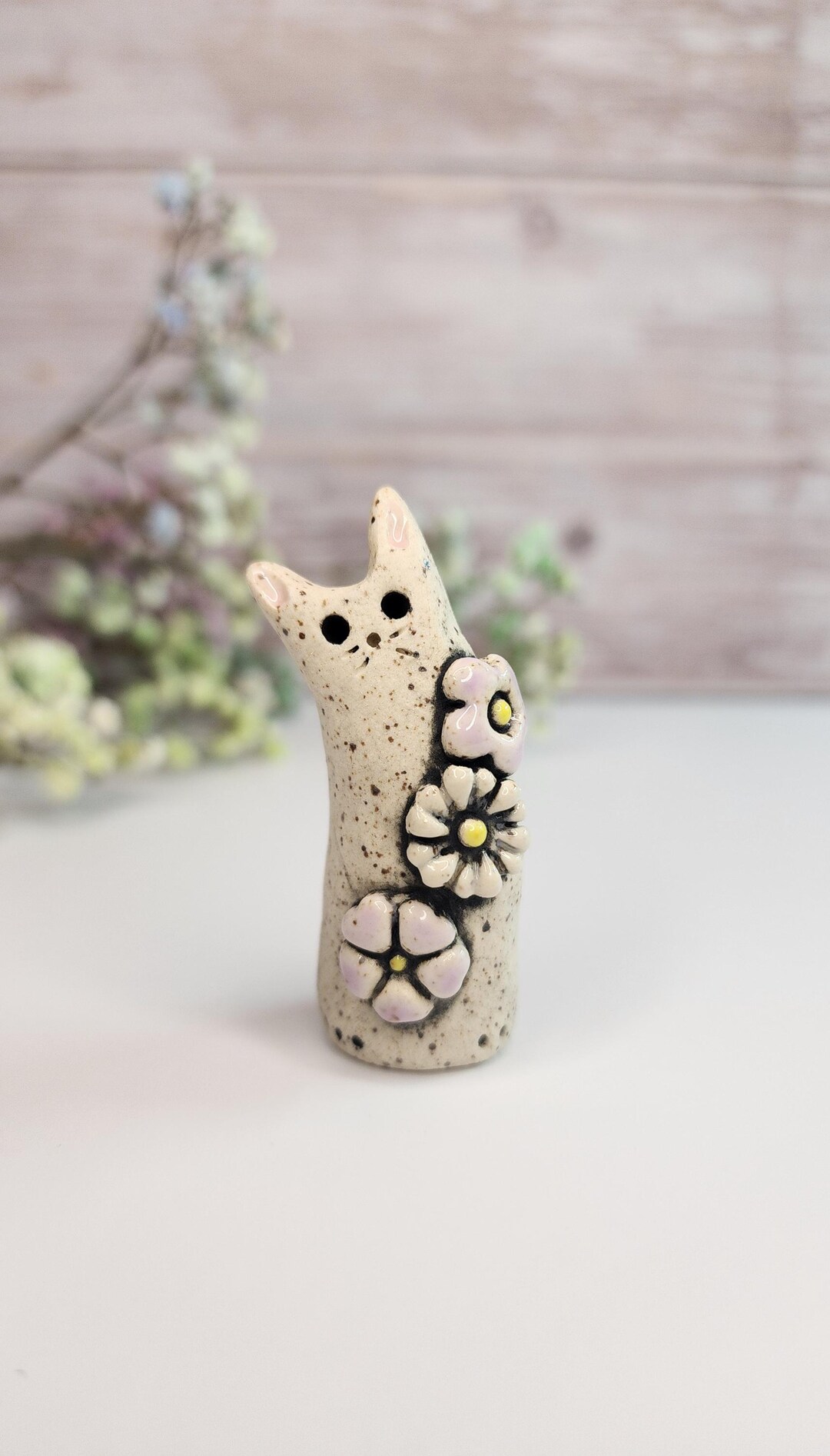 Ceramic Cat Figurine, Sculpture, Cat Pottery Figurine, Ceramic Cat Art ...
