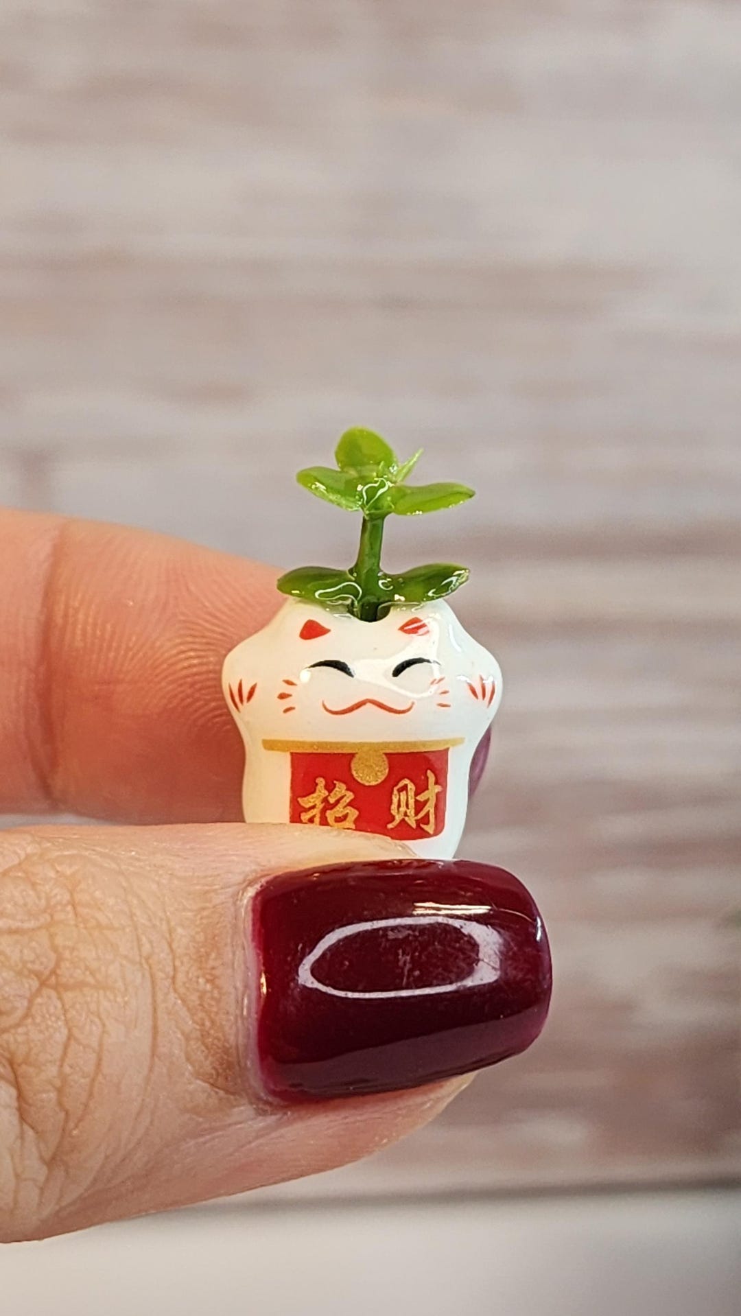 Miniature Lucky Cat, Fortune Cats, Ceramic Lucky Cat, Maneki Neko for ...