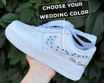 Wedding Personalized Sneakers for the Bride / Air Force 1 Unique ...