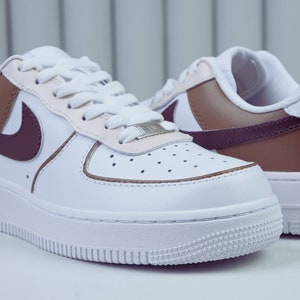 Brown Custom Air Force 1 - Etsy