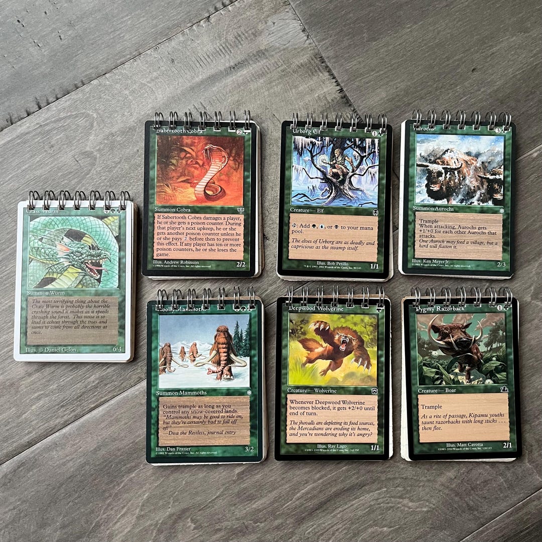 Fantasy Card Notepad Stocking Stuffer Pocket Notebook Collectible ...