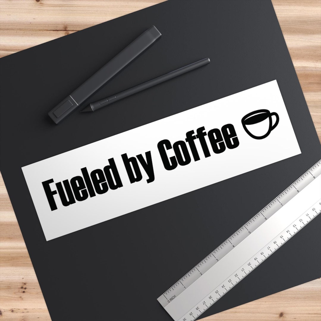 Coffee Car Bumper Sticker, Gift for Coffee Lover, Car Decal, Stickers ...