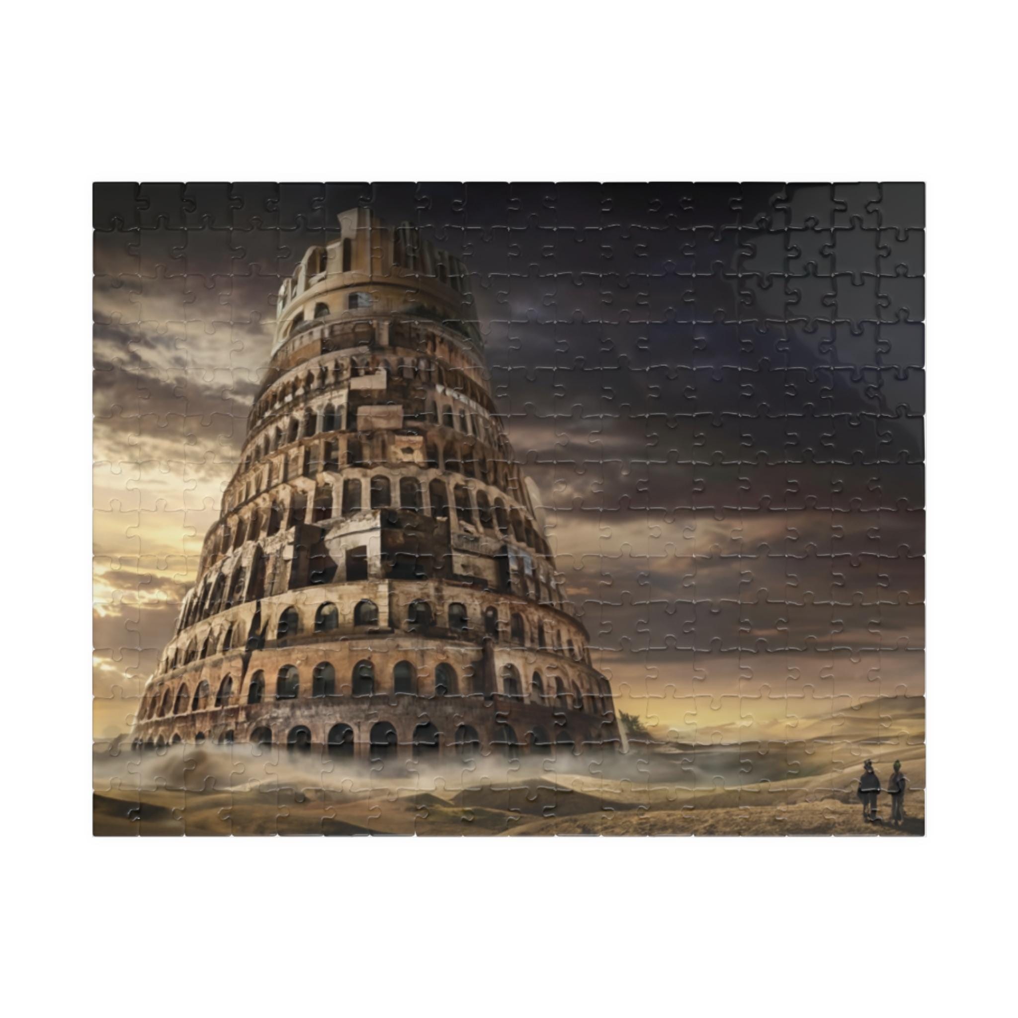 Bible Puzzle, Tower of Babel, Bible Art, Old Testament, Biblical ...
