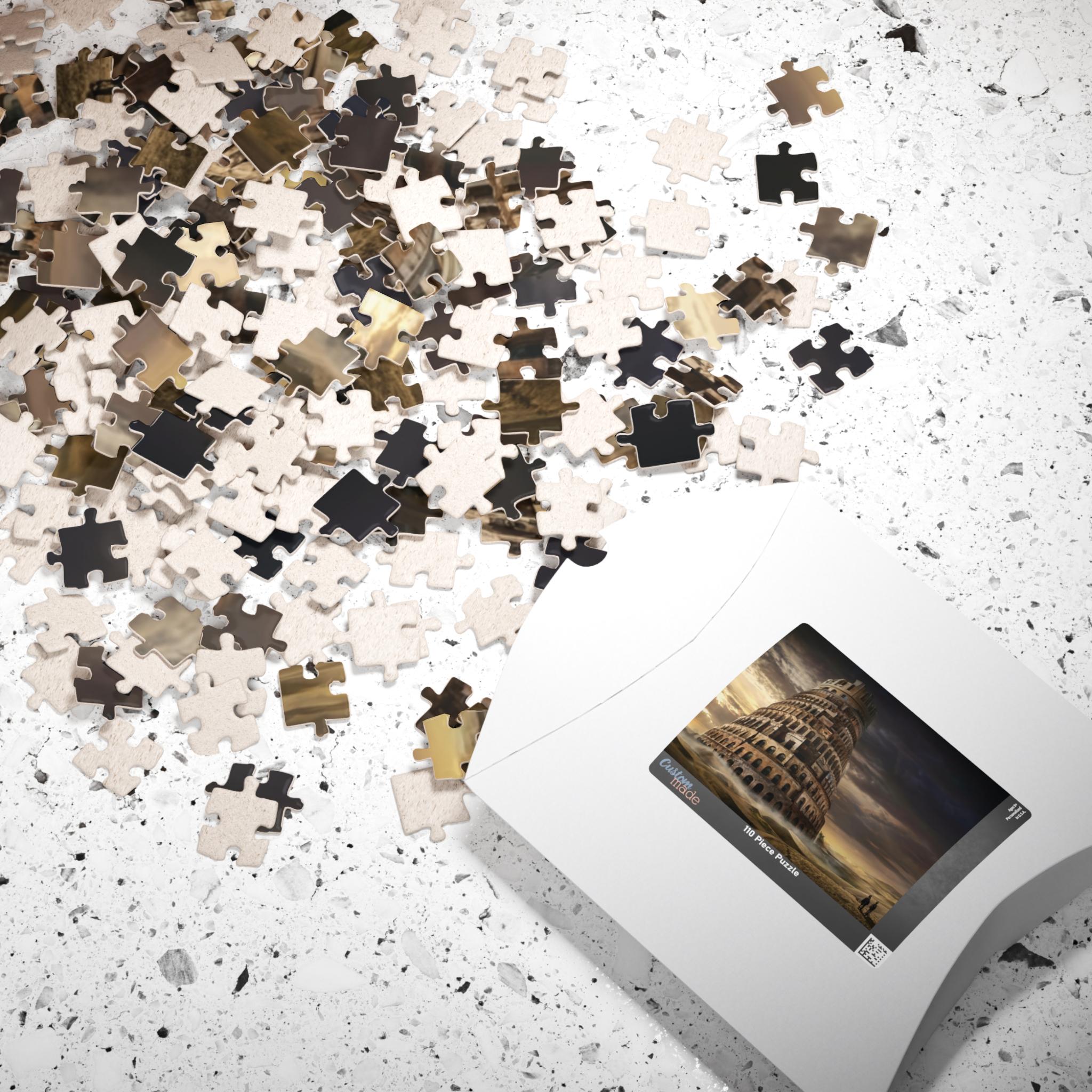 Bible Puzzle, Tower of Babel, Bible Art, Old Testament, Biblical ...