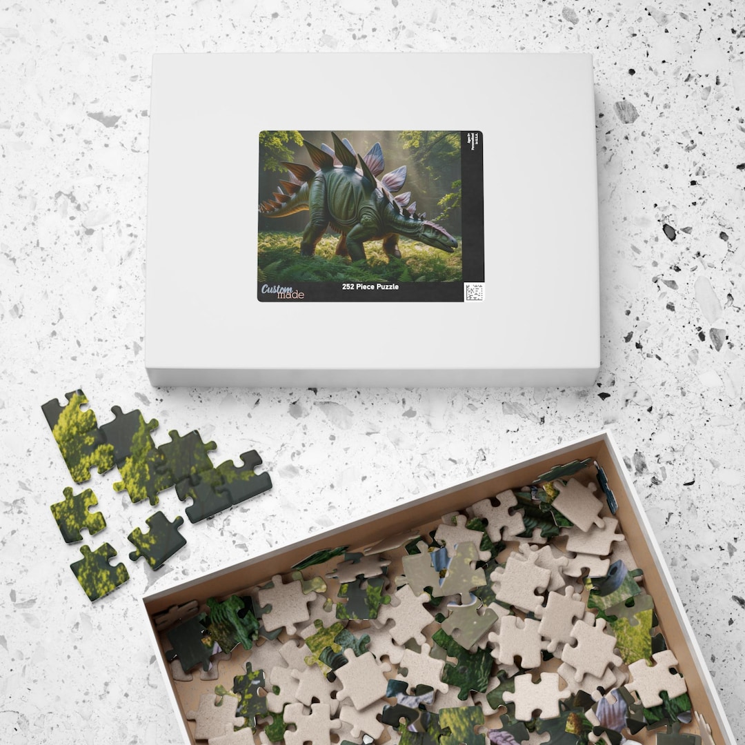Dinosaur Puzzle, Stegosaurus, Puzzle for Kids, Jigsaw Puzzle Box ...