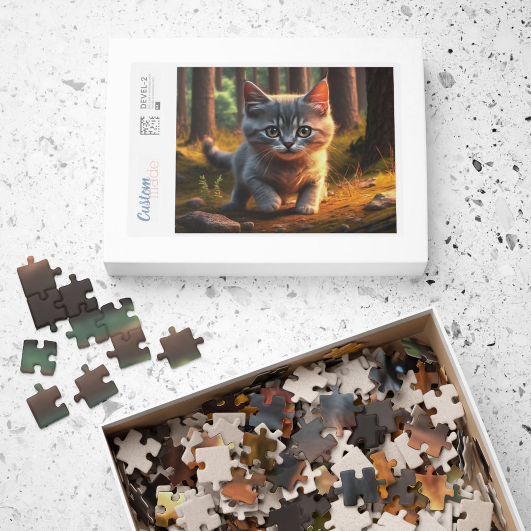 Cartoon Kitty Jigsaw Puzzle 110, 252, 500, 1014-piece Cat Puzzle Cute ...