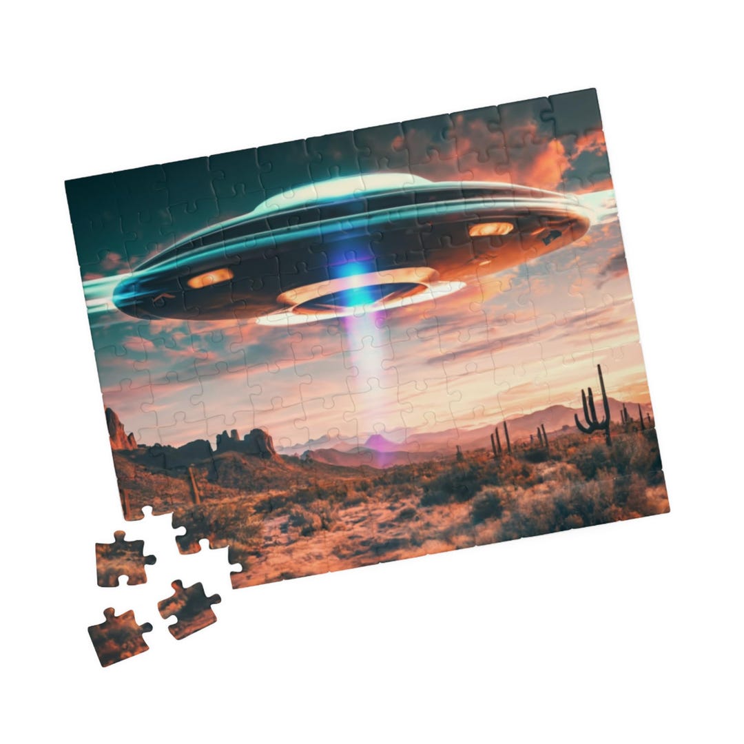 Science Fiction Puzzle, Alien UFO, Scifi Puzzle, Fantasy Print ...