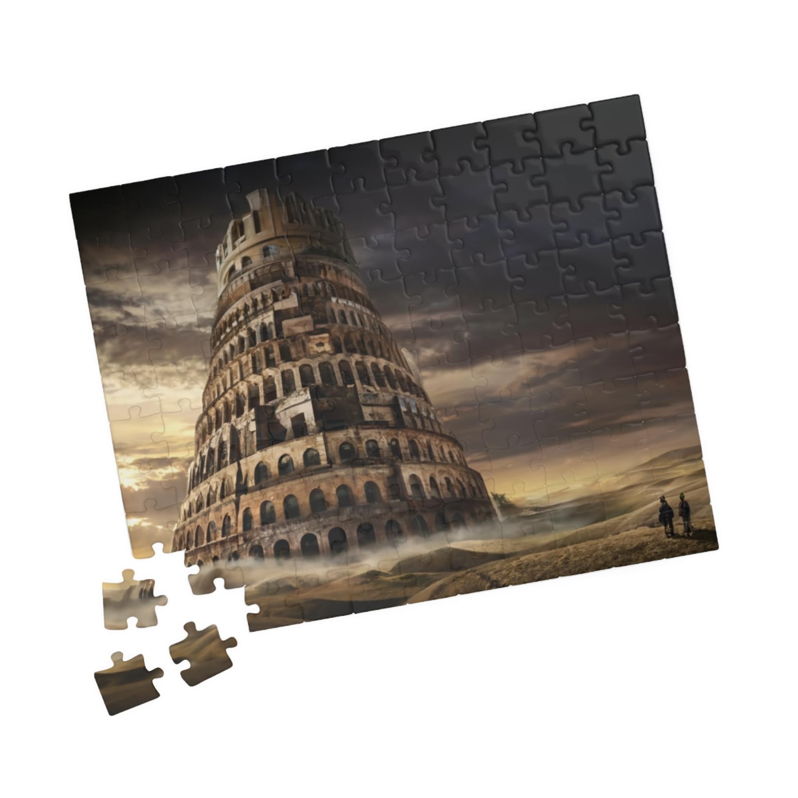 Bible Puzzle, Tower of Babel, Bible Art, Old Testament, Biblical ...