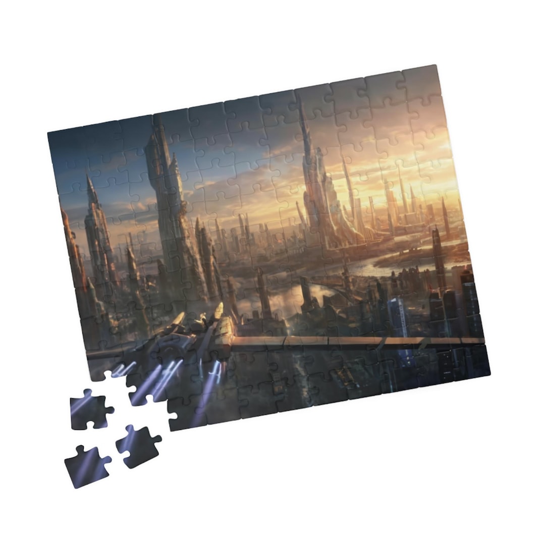 Fantasy Puzzle, Futuristic City, Science Fiction, Birthday Gift for ...