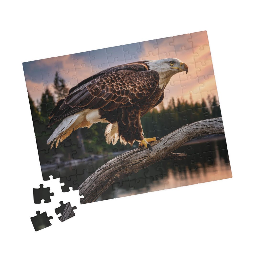 Bald Eagle Puzzle, Nature Print, Wildlife Photography, Birthday Gift ...