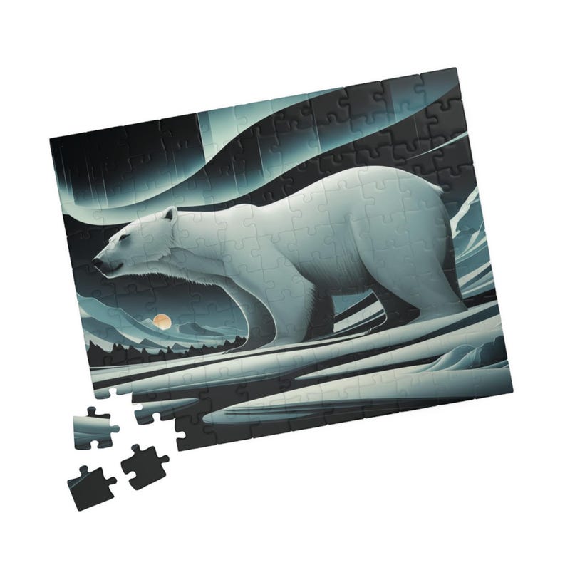 Polar Bear Puzzle - Etsy