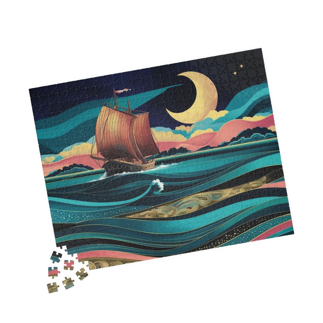 Ocean Art Jigsaw Puzzle Maritime Art Sailboat Puzzle for Art Lovers ...