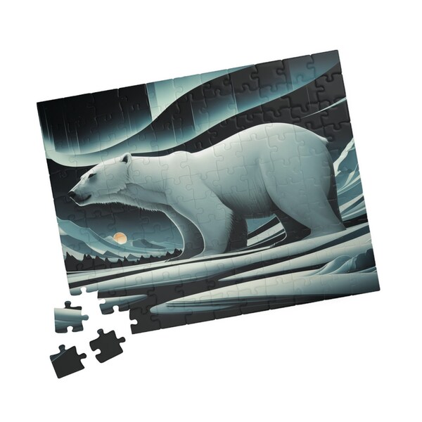 Polar Bear Puzzle - Etsy