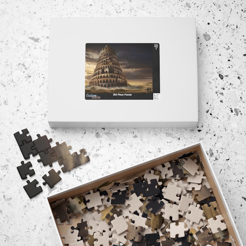 Bible Puzzle, Tower of Babel, Bible Art, Old Testament, Biblical ...