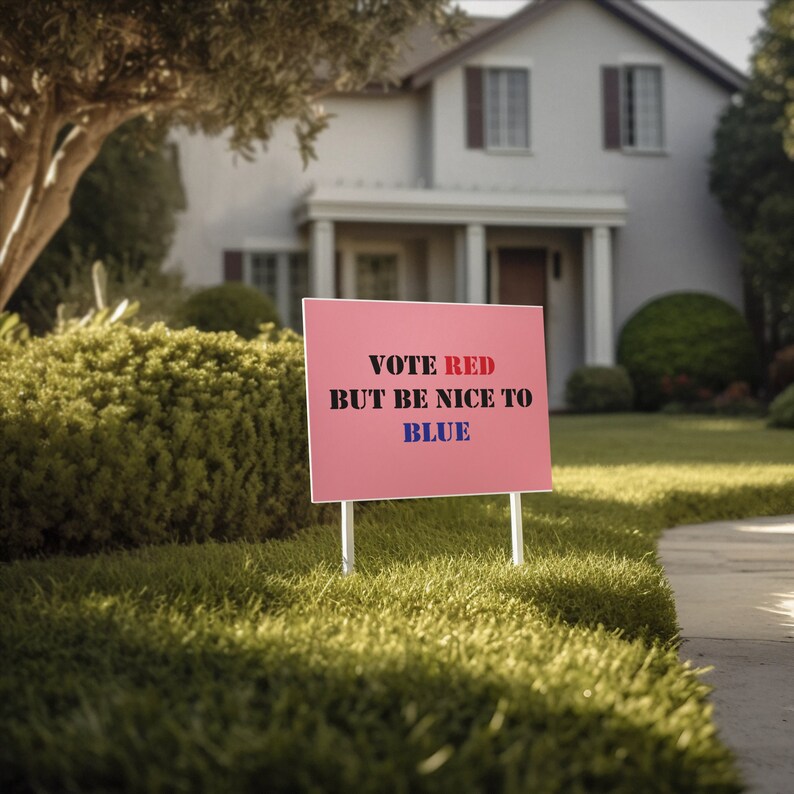 Republican Yard Sign Political Yard Sign Vote Red Vote Republican ...