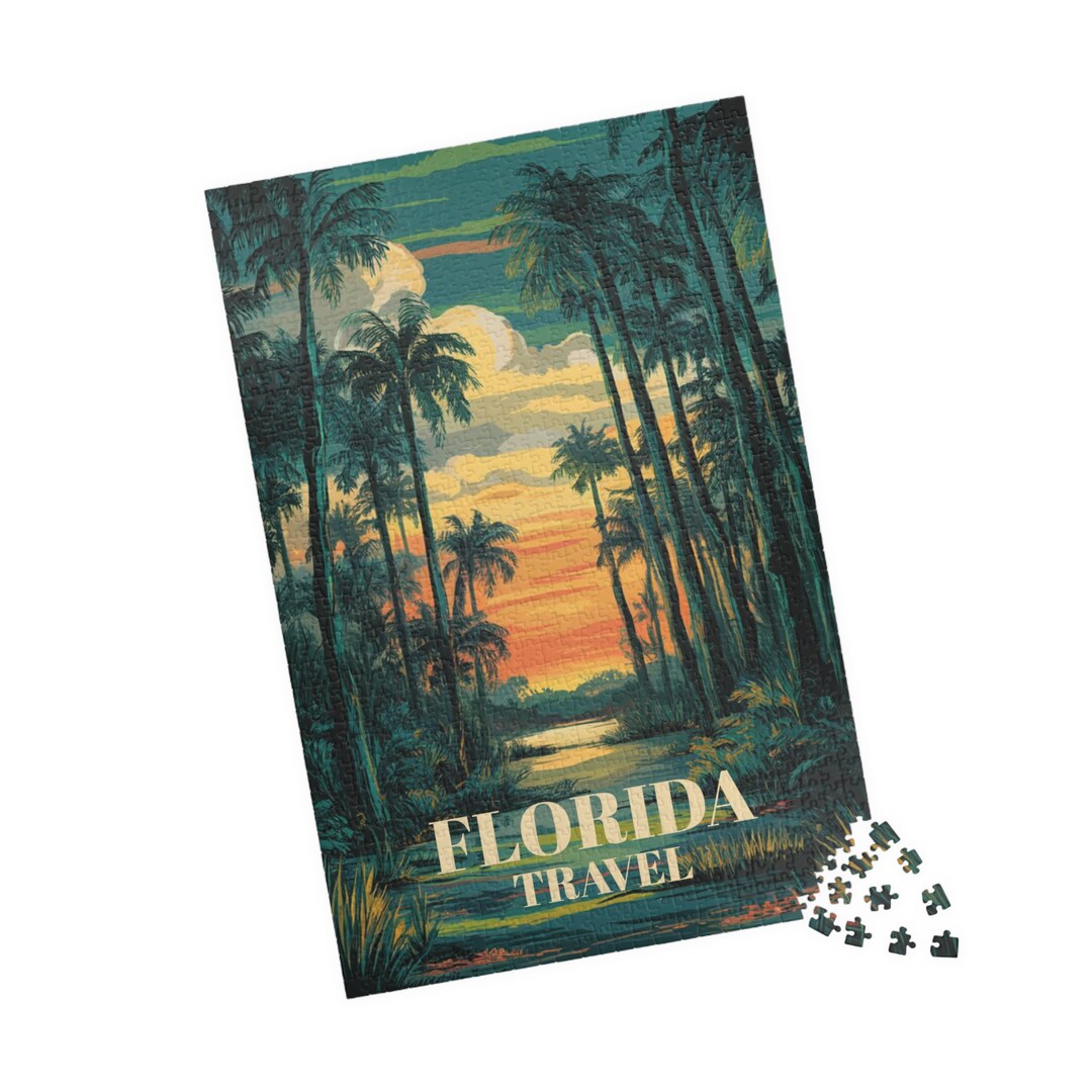 Nature Jigsaw Puzzle Florida Puzzle Art Print Puzzle Box Jigsaw Puzzle ...