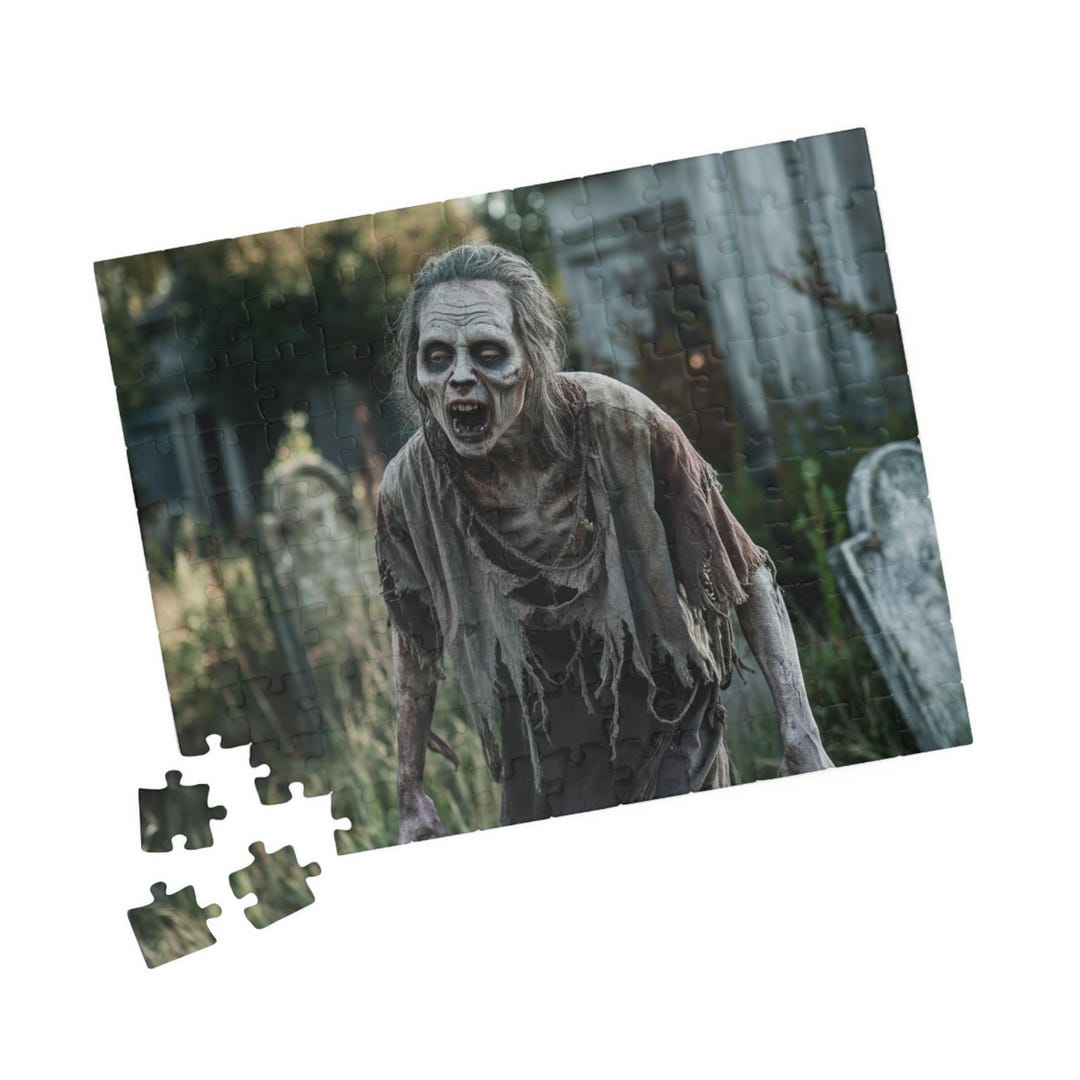 Zombie Puzzle, Dark Fantasy Art, Apocalypse, Birthday Gift for Fantasy ...