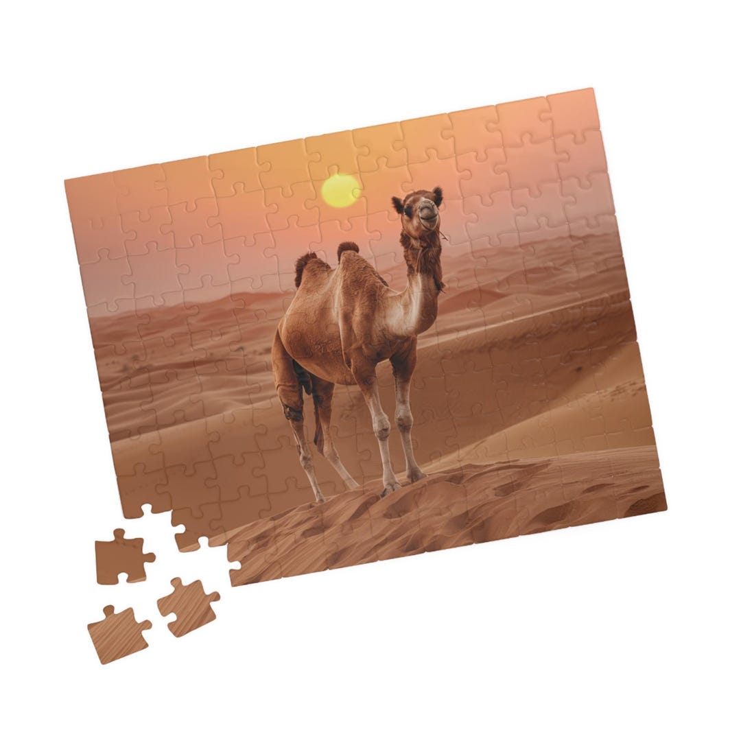 Camel Puzzle, Nature Print, Wildlife Photography, Birthday Gift for ...