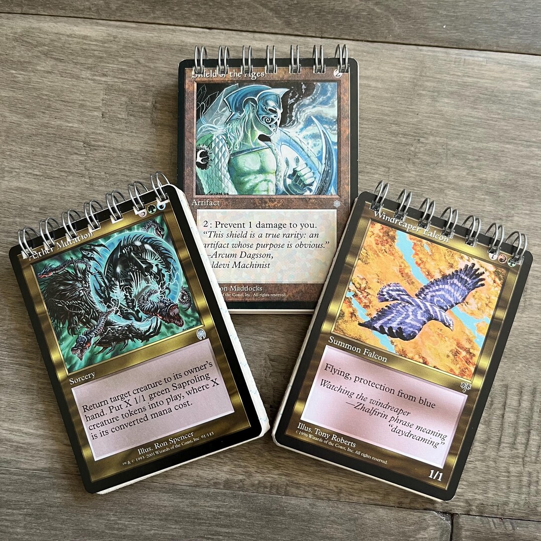 Pocket Notebook, Fantasy Card Notepad, Collectible Playing Cards ...