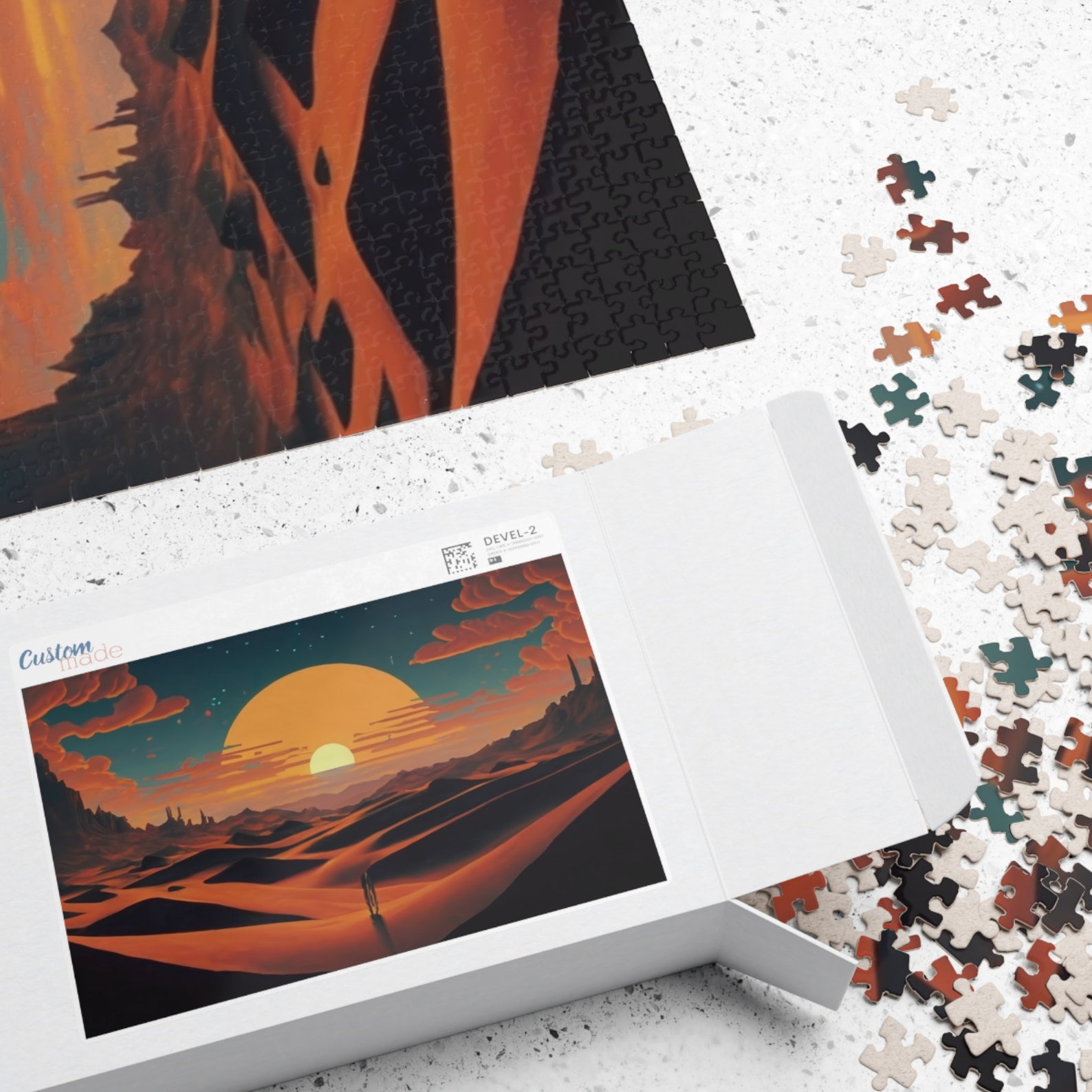 Desert Art Jigsaw Puzzle Desert Nature Art Family Game Night Activity ...