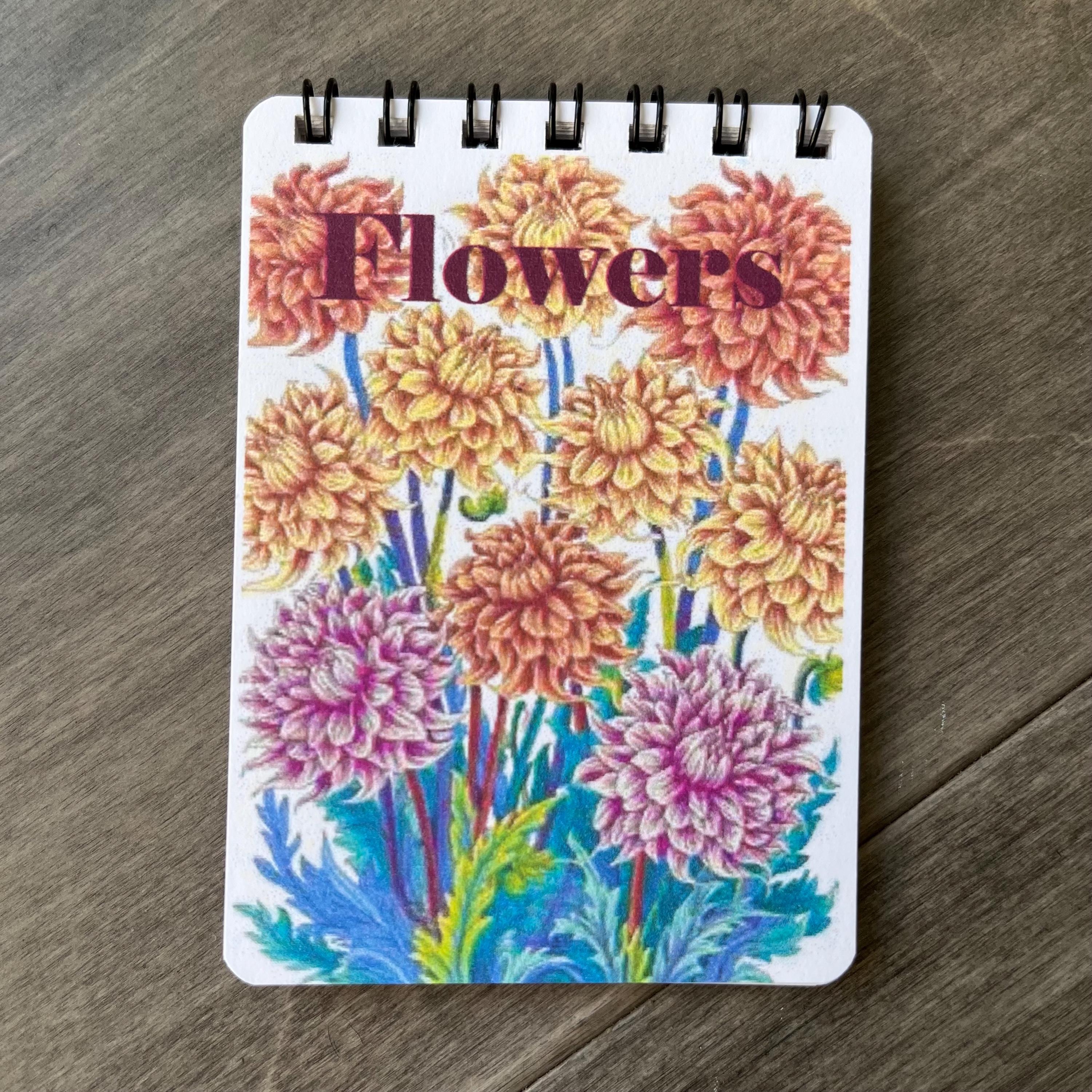 Pocket Coloring Book, Flowers, Coloring Pages, Birthday Gift for Kid ...