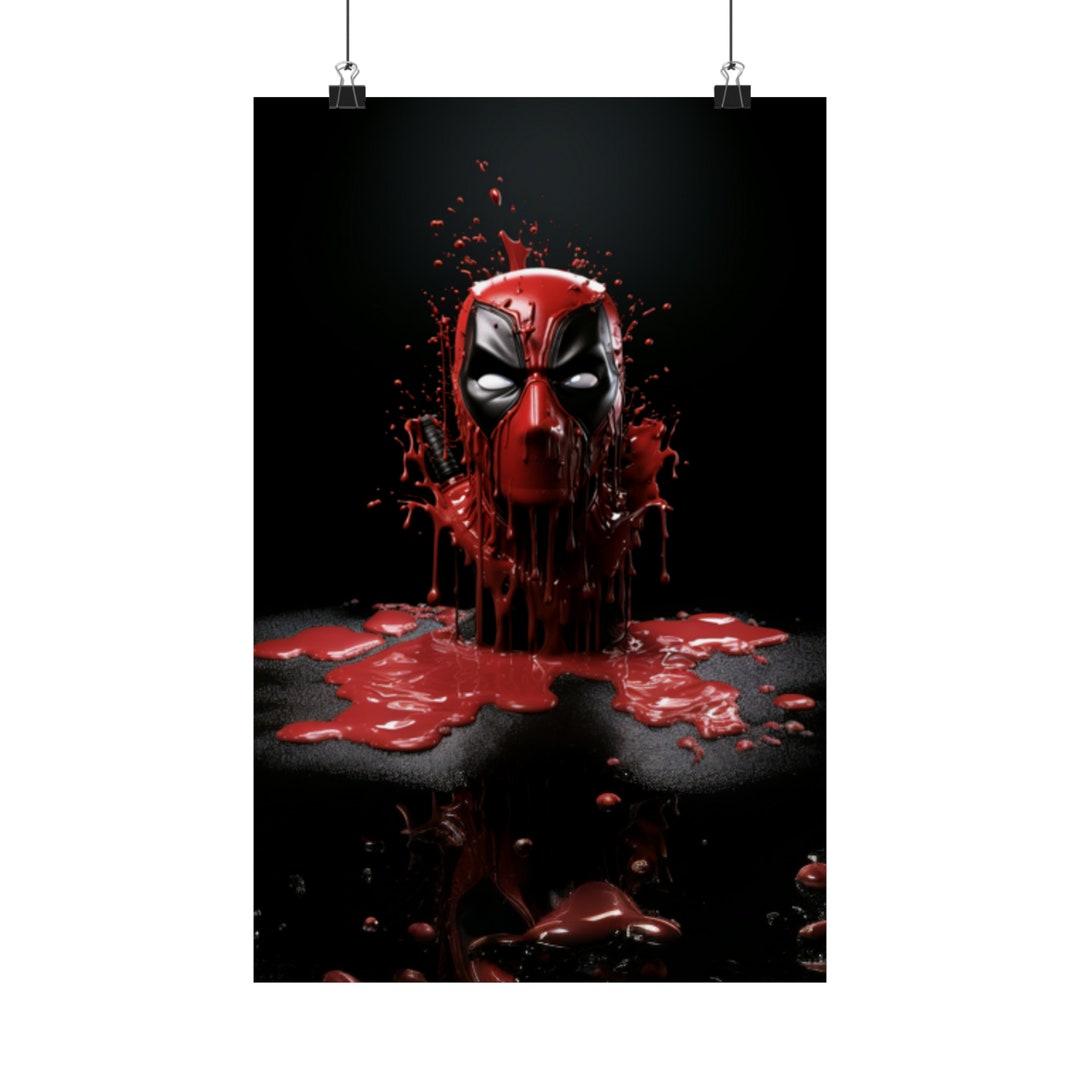 Marvel Deadpool | Dark Aesthetic Poster | Drippy | Modern Aesthetic ...