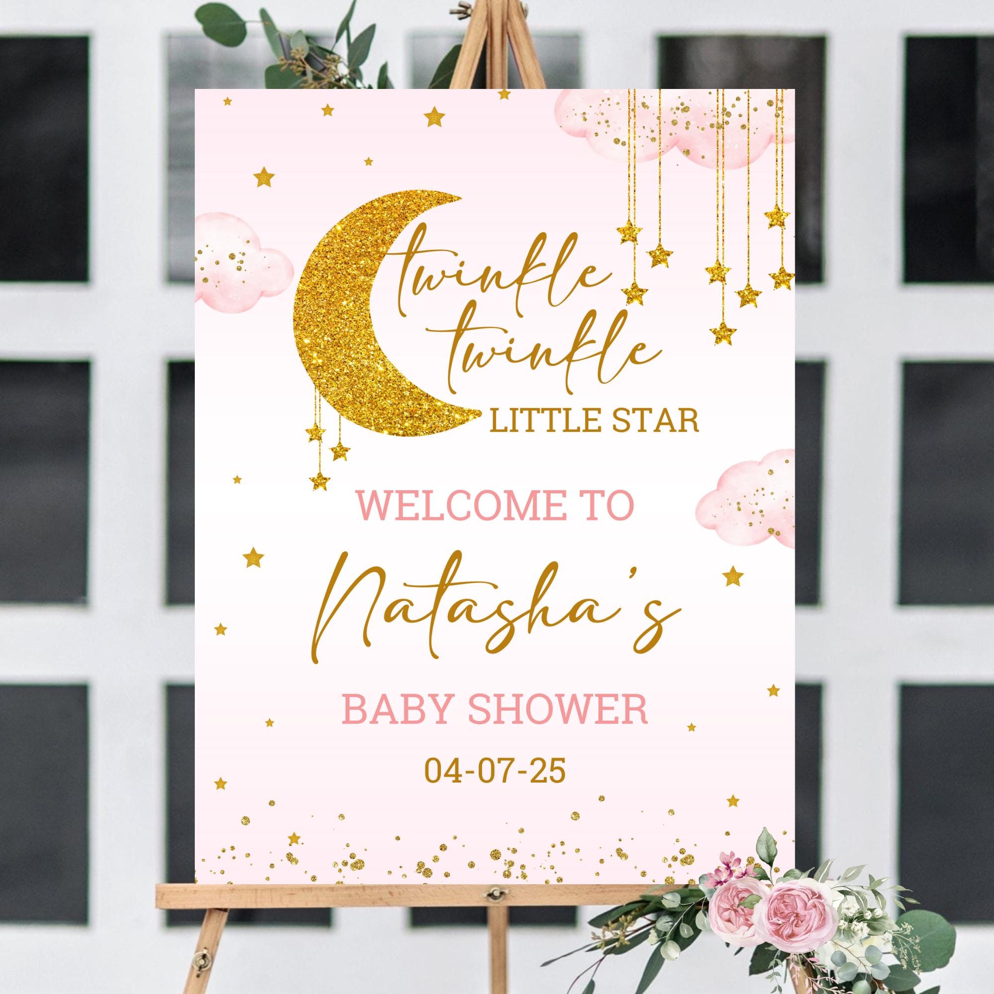 Twinkle Twinkle Little Star Welcome Sign, Twinkle Little Star Baby ...