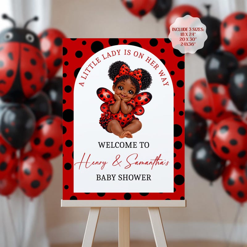 Ladybug Welcome Sign - Etsy
