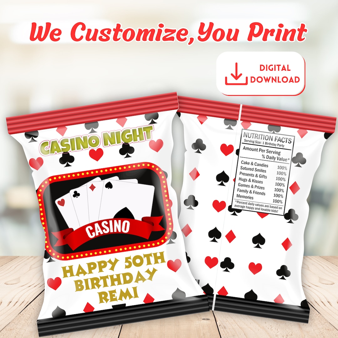 Chip Bag for Adult Casino Chip Bag Personalized Casino Party Favor Chip ...