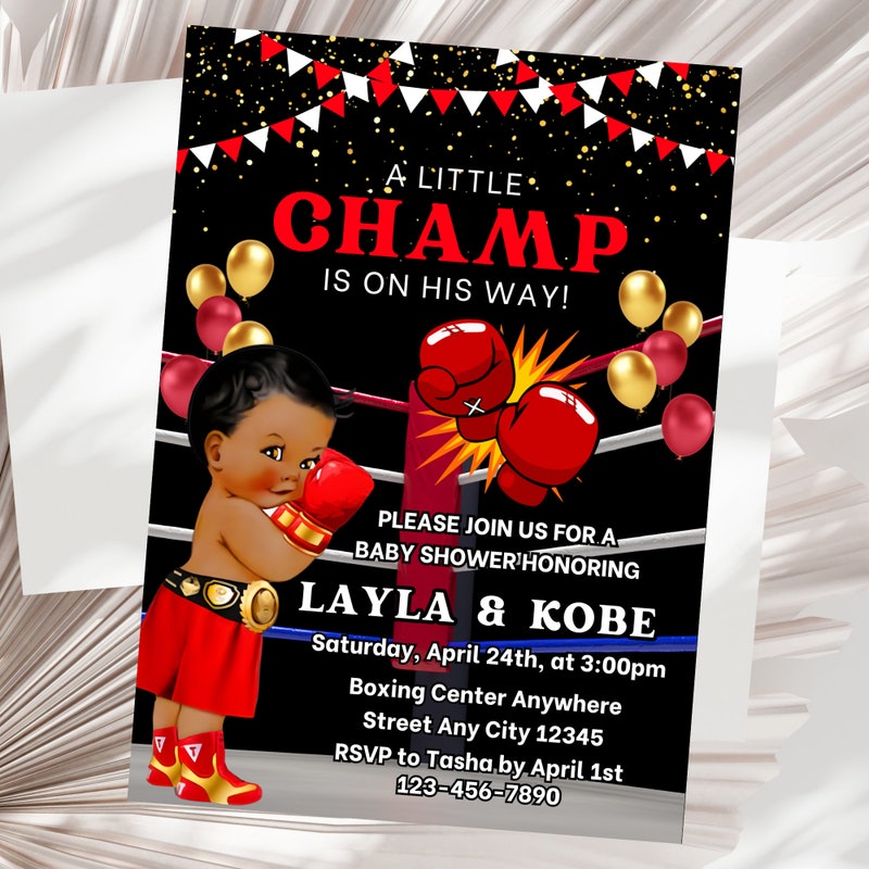 Boxing Baby Shower - Etsy