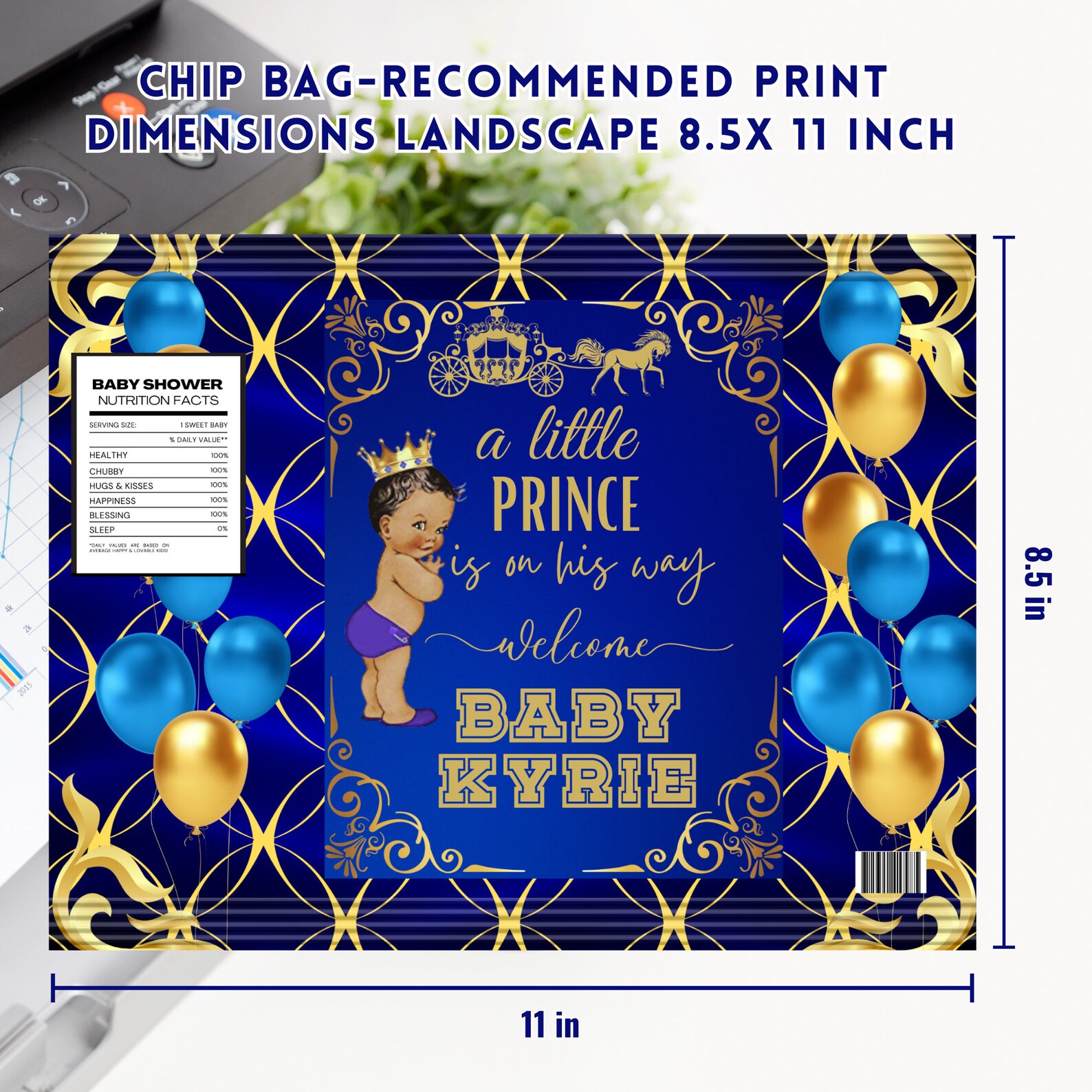 Royal Prince Baby Shower Bundle Party Favor for Royal Baby Shower ...