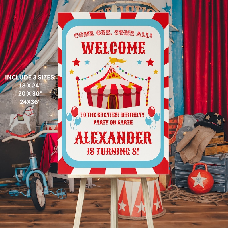Carnival Party Signs - Etsy