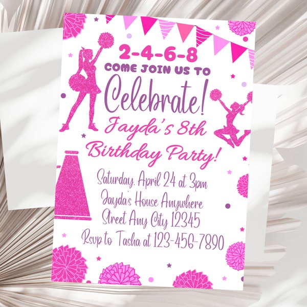 Cheer Leader Invite - Etsy
