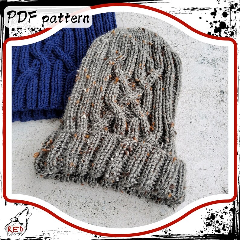 PDF Knitting Pattern - Knoten Hat - Etsy