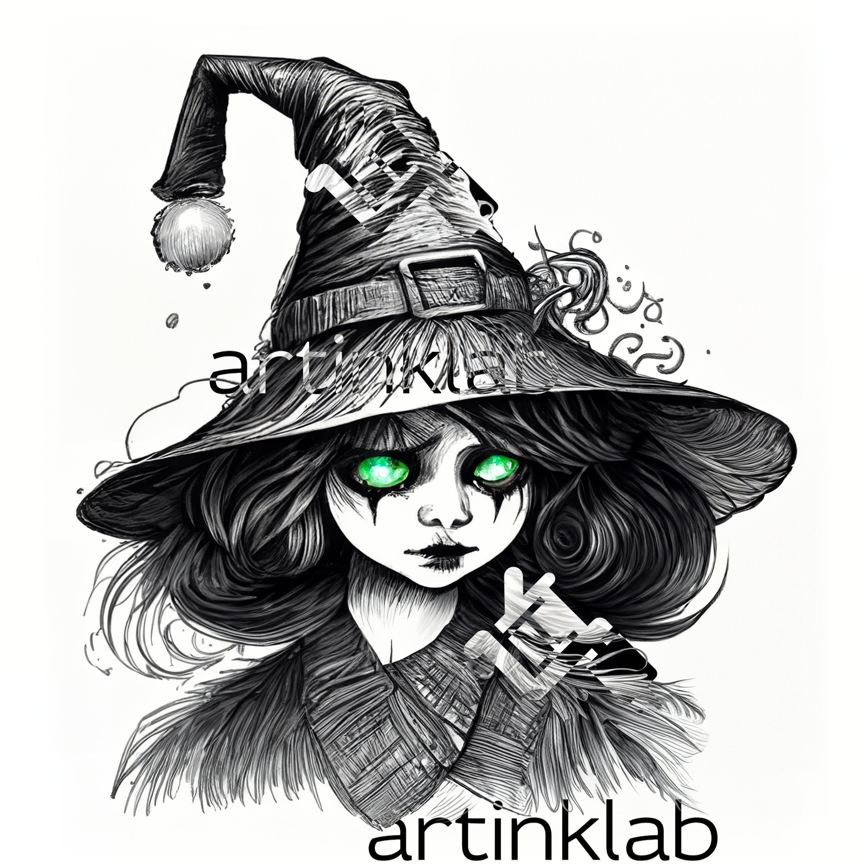 Witchcraft Tattoo Witch Tattoos Wiccan Tattoo Demon Tattoo - Etsy