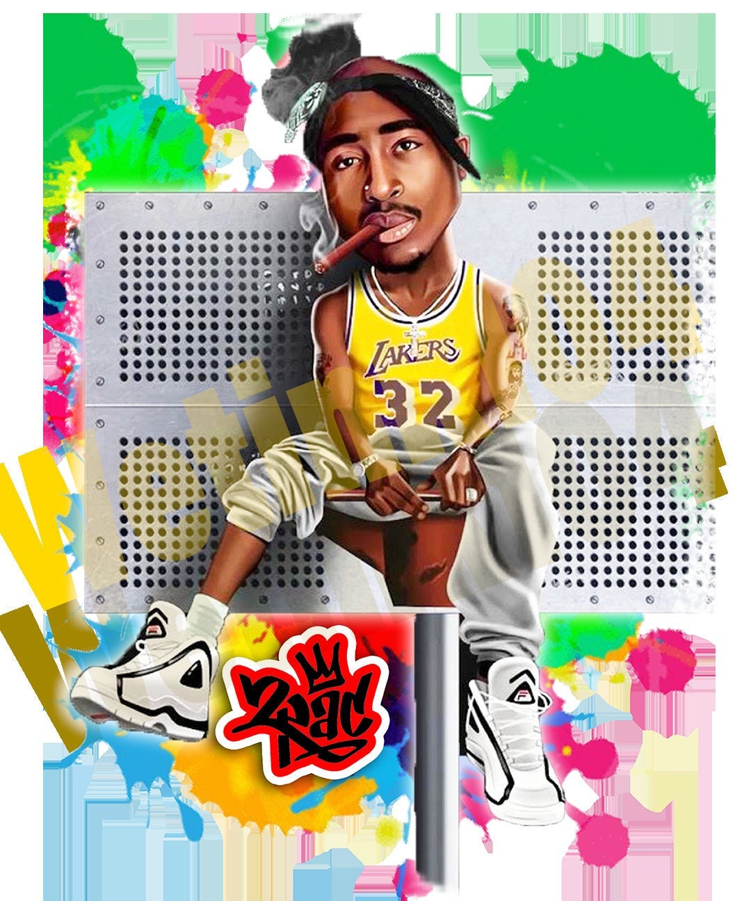 Tupac Shakur Digital Art - Etsy