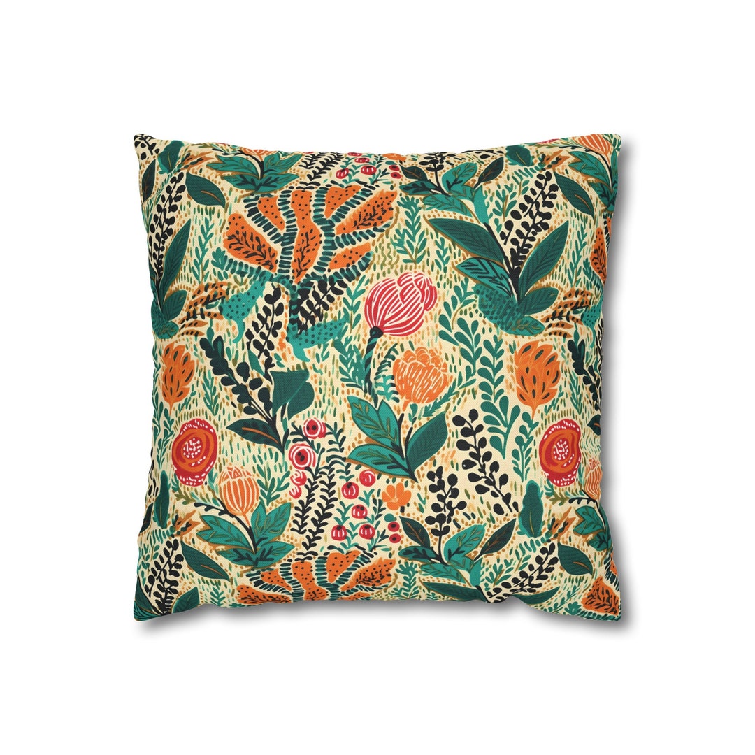 Kantha Pattern Pillow Cover Kanta Qanta Embroidery Indian Patterns ...