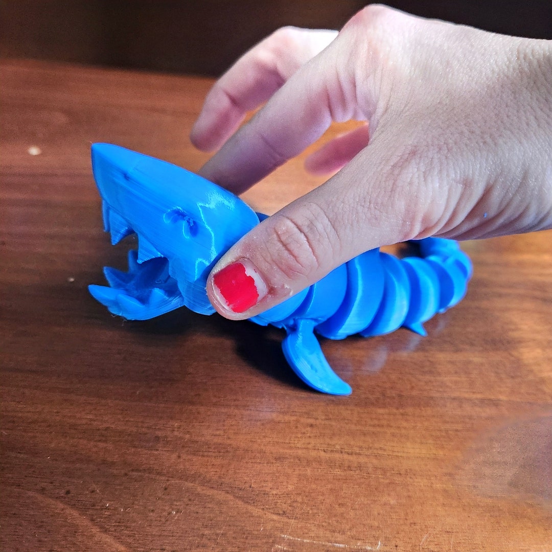 Articulated Shark Fidget Toy set of 2 - Etsy