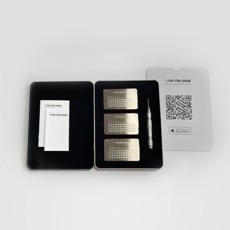 Metal Seed Box Set for 12-word Mnemonic Phrase - Etsy