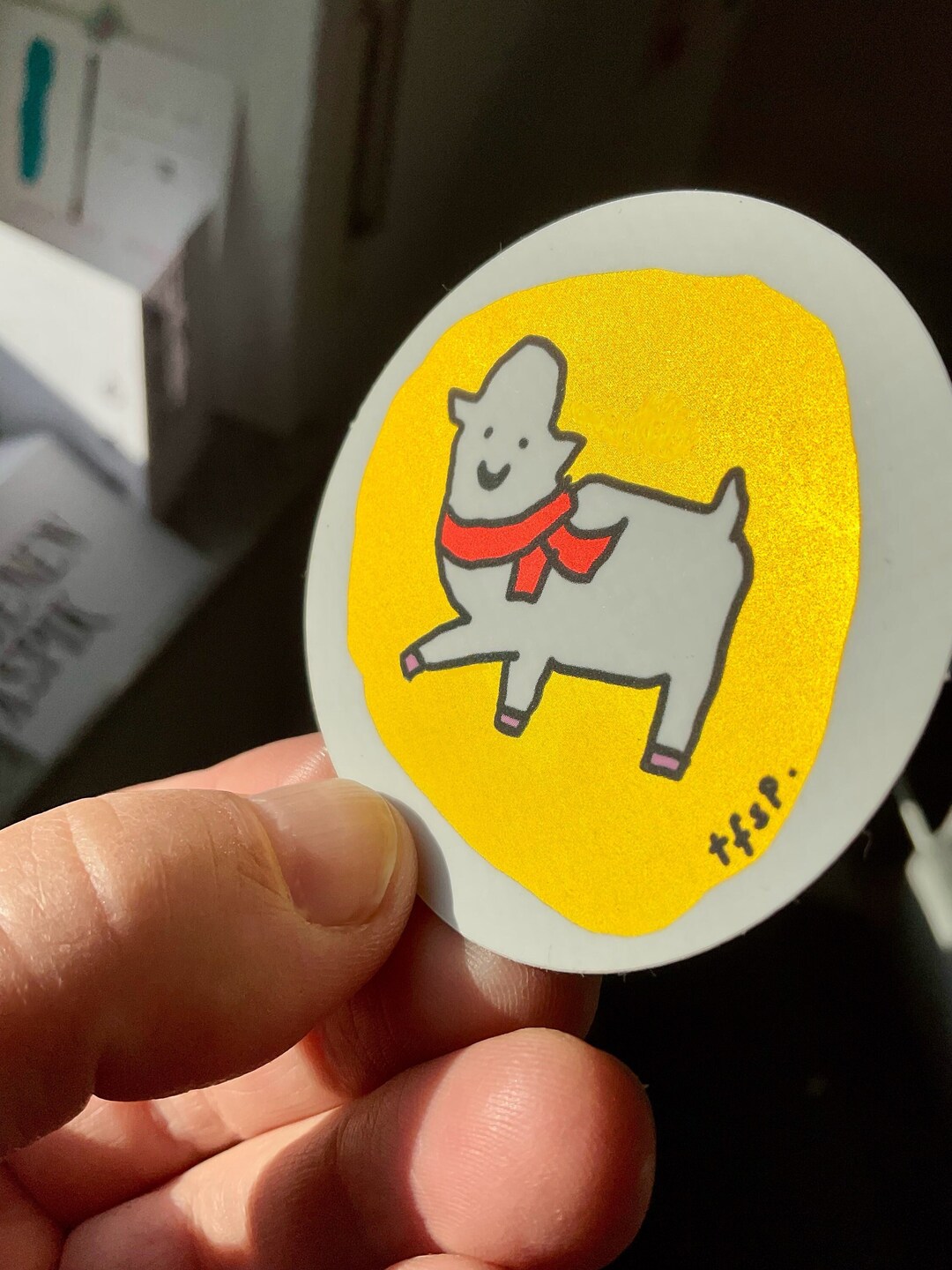 Holographic Sticker marching Sheep by the - Etsy