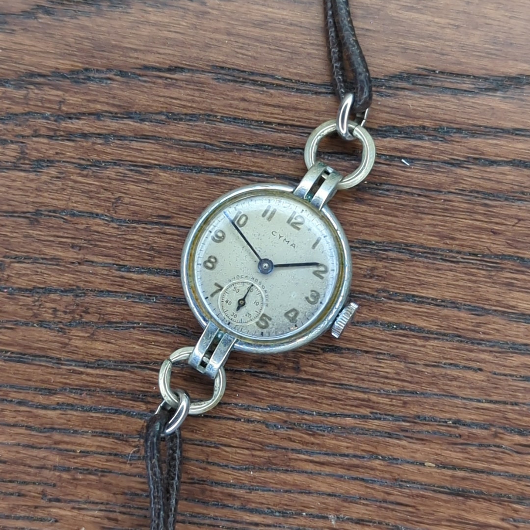 1940s Ladies Cyma Watch, 424K Movement, Dennison Steel Case - Etsy