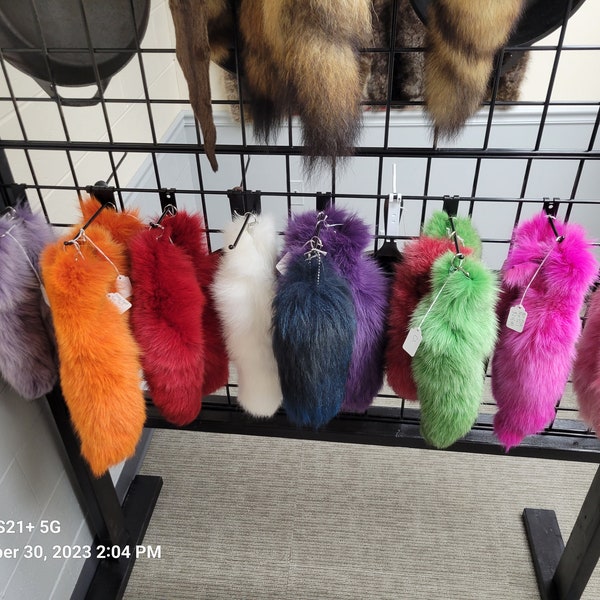 Fox Tail Keychain - Etsy