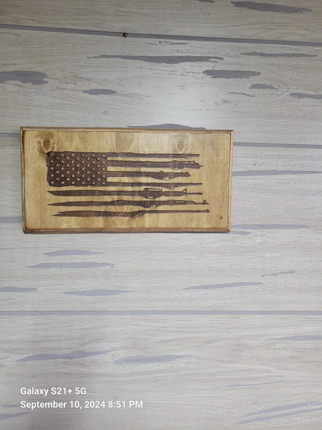 Custom American Flag Laser Engraved Wall Decor - Etsy