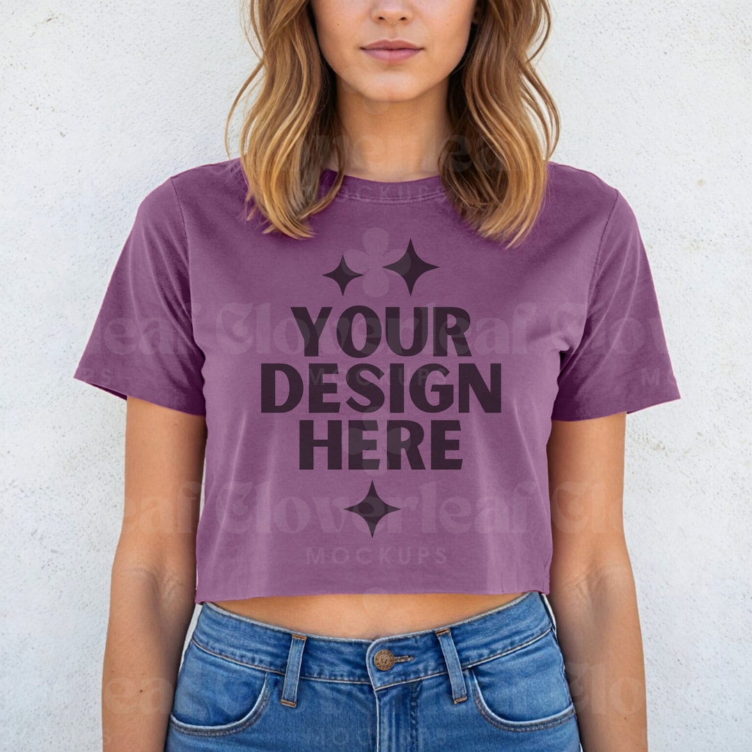 Next Level 5080 Shiraz Mockup Cropped Shirt Mock-up Shiraz 5080 Next ...
